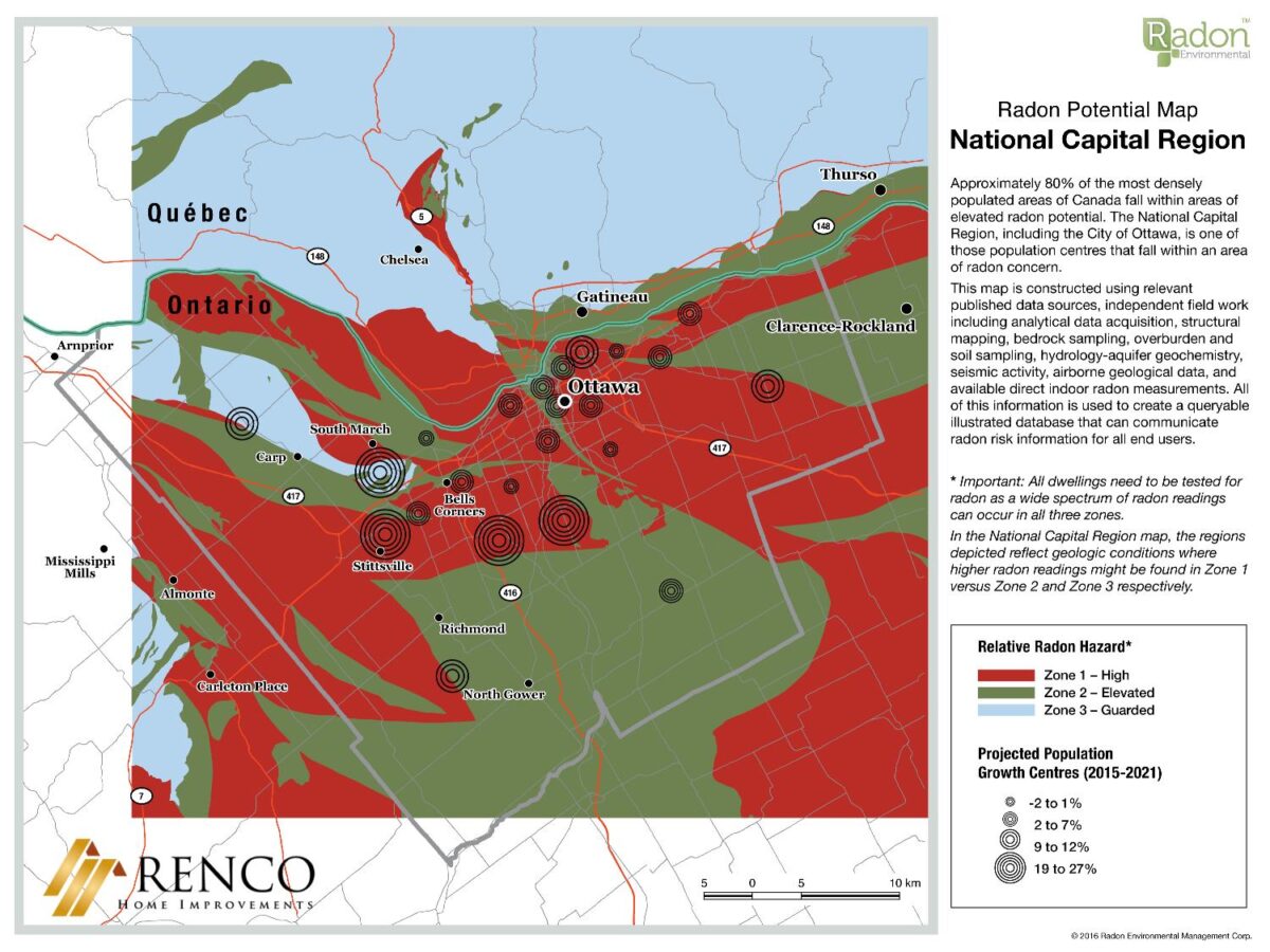 Ottawa Professional Radon Gas Testing and Venting | Renco